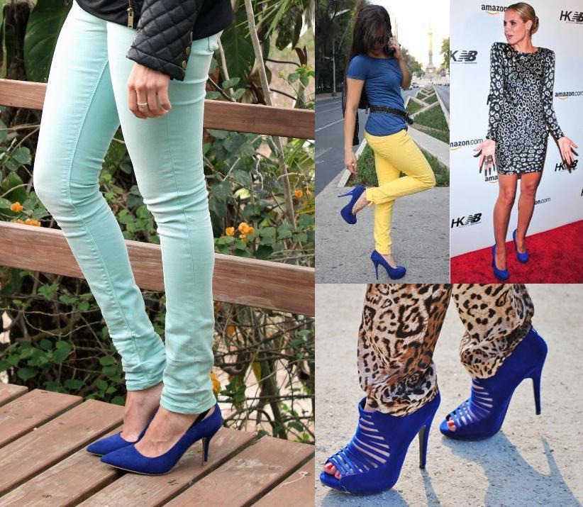 What to wear with blue shoes