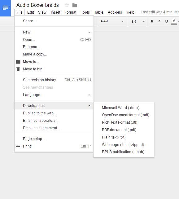 How to Save a Google Doc on your Computer - 4 steps