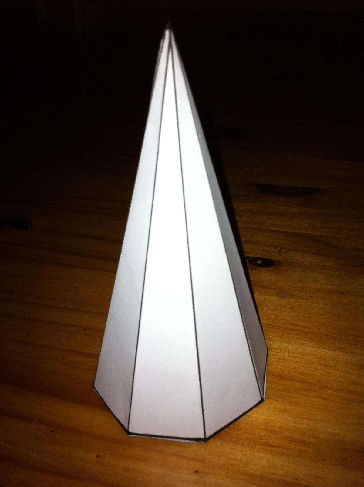 How to Make a Pyramid with an Octagonal Base - 5 steps